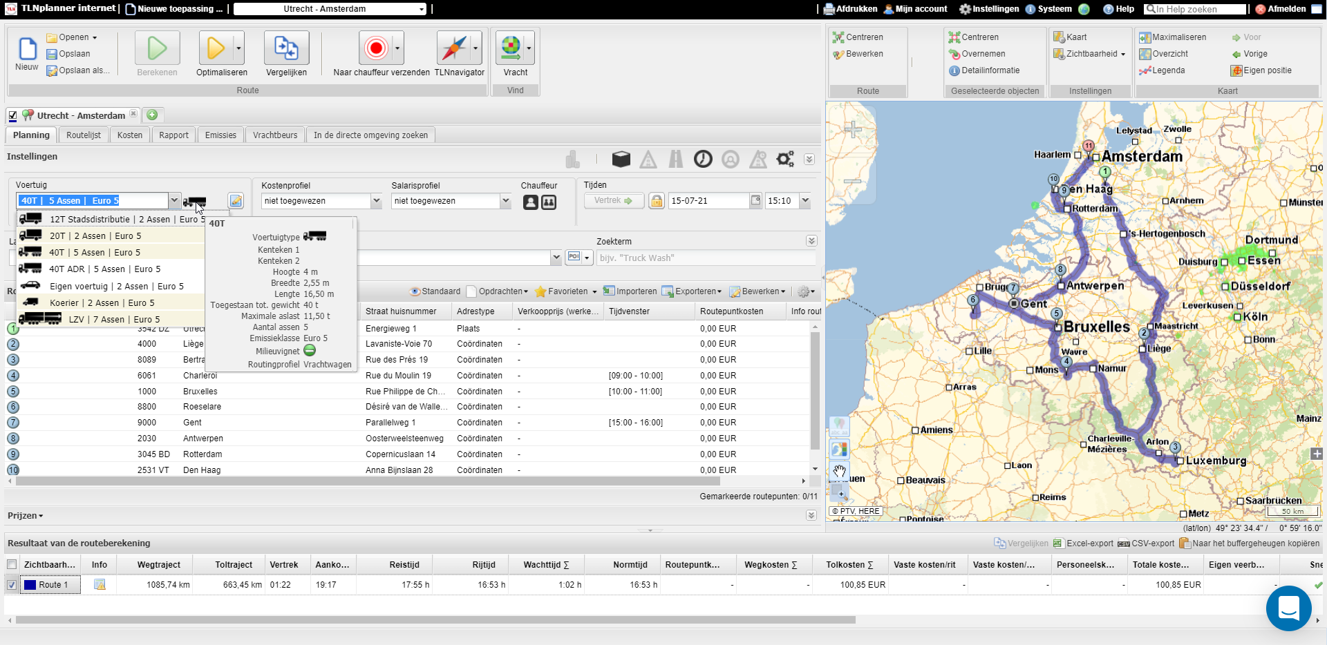 Kunt u Google Maps voor vrachtwagens gebruiken? | PTV Logistics Blog